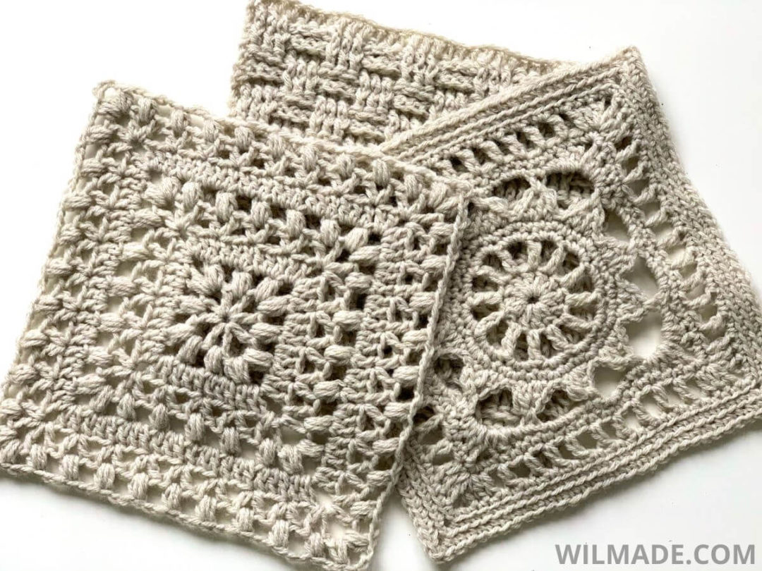 Tulip Square Throw - free crochet pattern