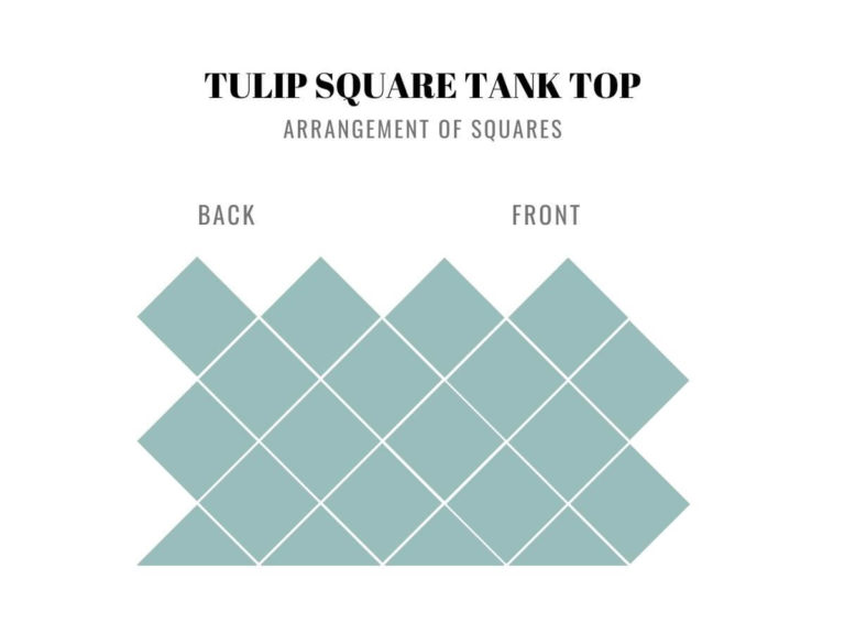 Tulip Square Tank Top - free crochet pattern (S-5XL)