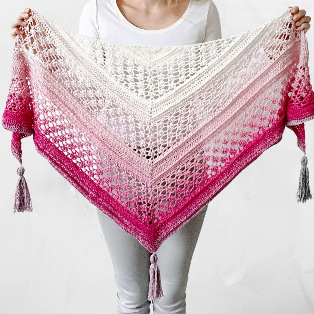 Enchanting Eva Shawl - free crochet pattern