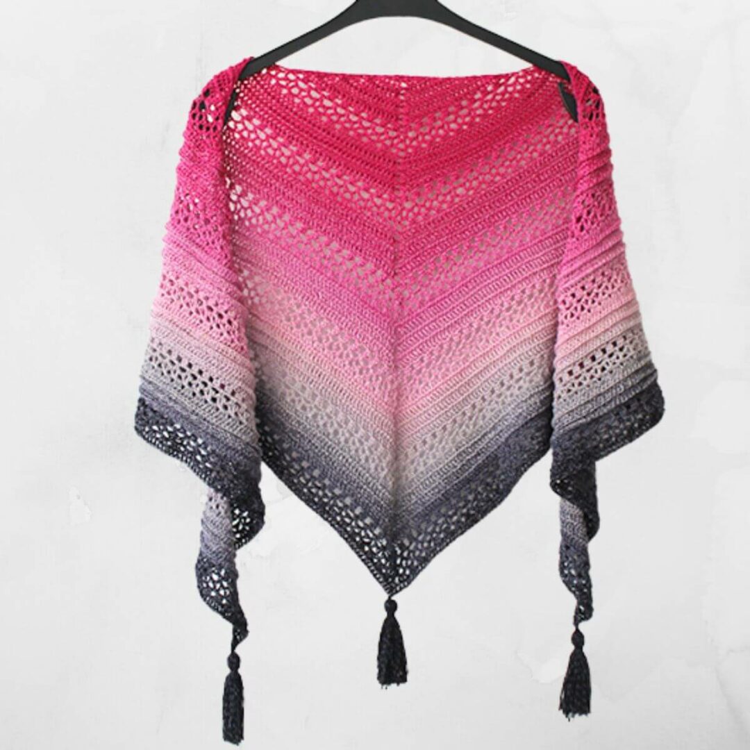Izabela Shawl • Textured Crochet Shawl | Free Pattern + Video