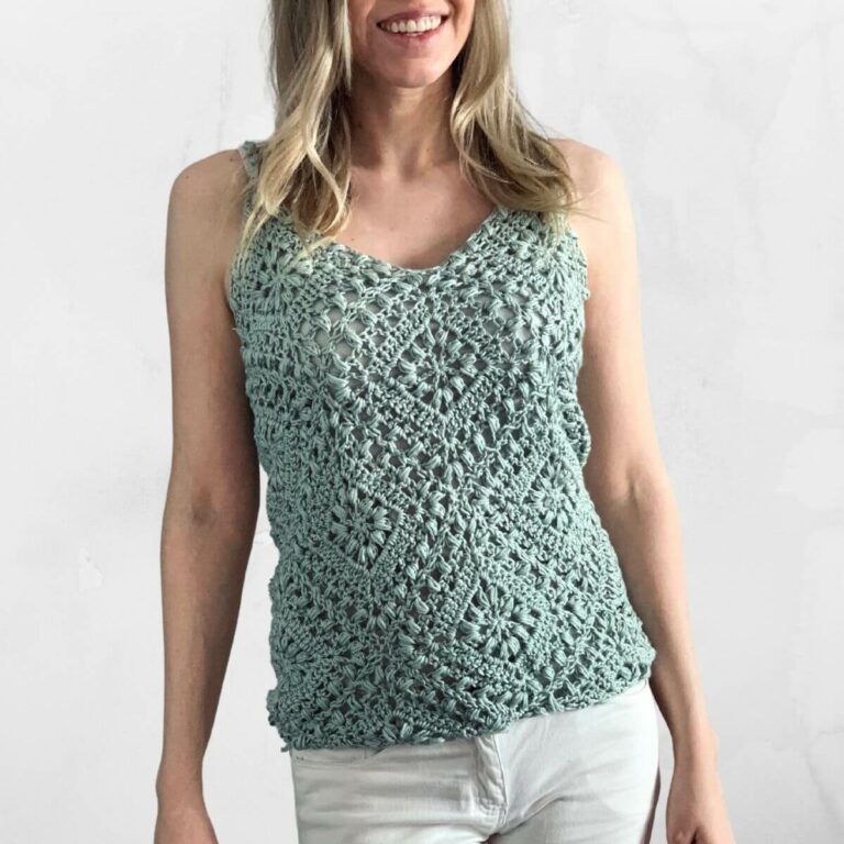 Granny Square Crop Top - Free Crochet Pattern