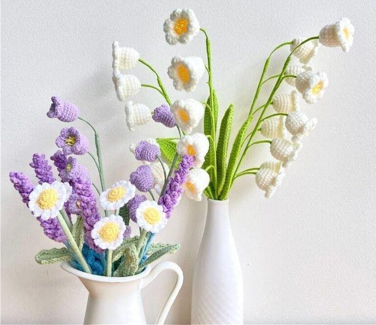 30 Free Realistic Crochet Flower Patterns + Video Tutorials